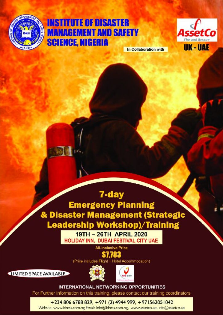 idmss – Institute of a disaster Management and Safety Science